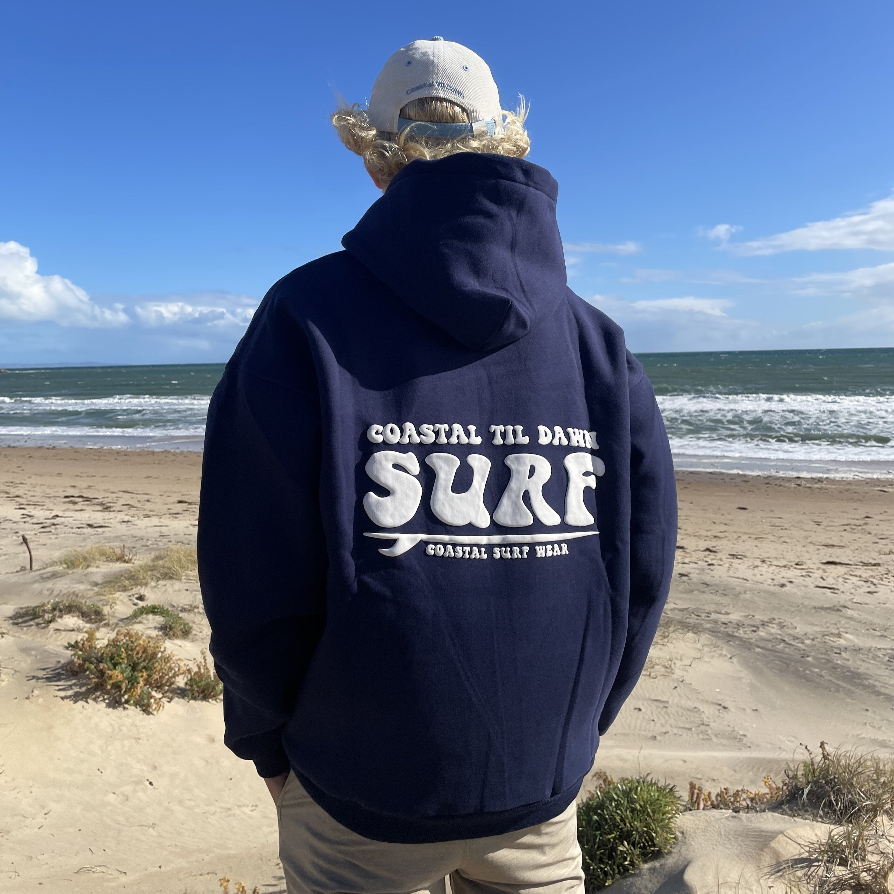 CTD Surf Navy Blue Hood | Coastal Til Dawn